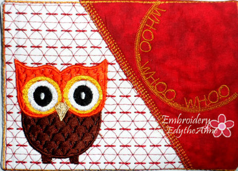 Owl Mug Mat/Mug Rug In The Hoop Embroidery Design | Embroidery by ...