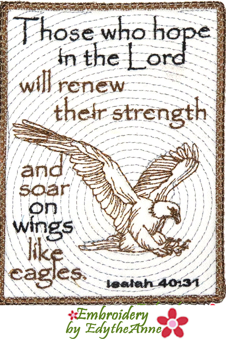 THOSE WHO HOPE IN THE LORD Wall Display - Digital Download| Embroidery ...