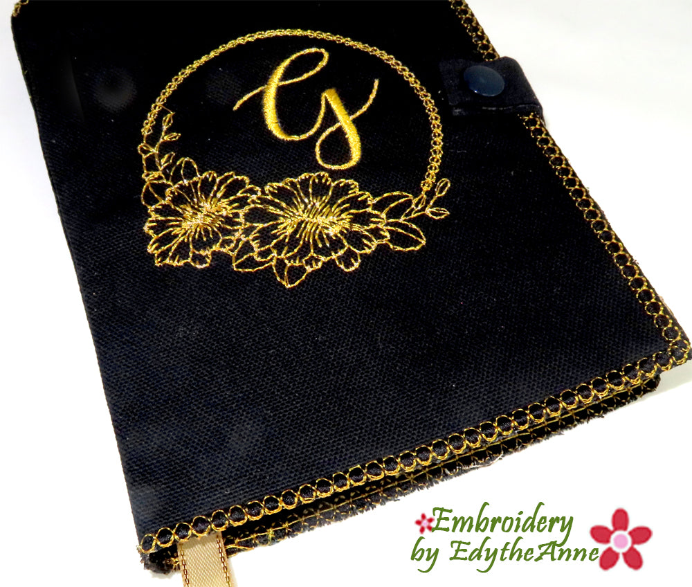 MONOGRAM SNAP JOURNAL COVER- IN THE HOOP - Digital Download| Embroidery ...