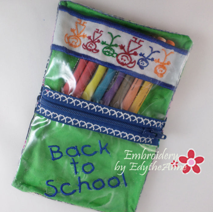 BACK TO SCHOOL BUNDLE - In The Hoop Machine Embroidery| Embroidery by ...