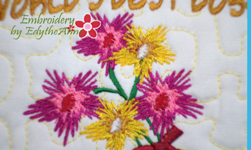 WORLD'S BEST BOSS Mug Mat/Mug Rug - Digital File - Instant Download ...