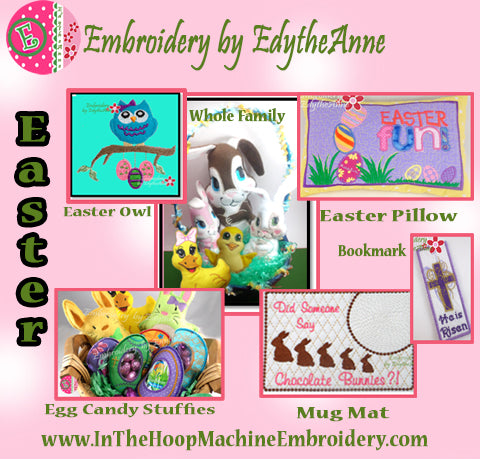 EASTER PROJECTS & MACHINE EMBROIDERY DESIGNS-Free Shipping | Embroidery ...