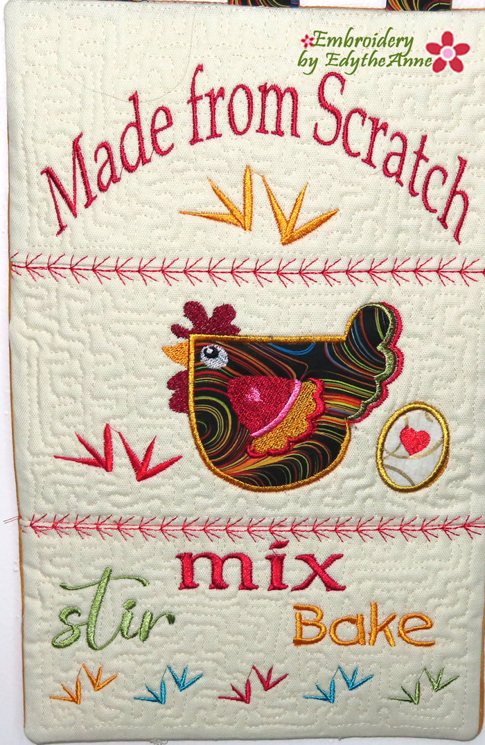 MADE FROM SCRATCH MINI QUILT WALLHANGING- In The Hoop Machine Embroide ...