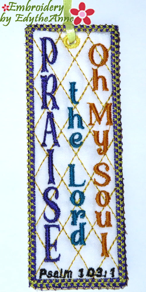 SAVE 30% THIS WEEK! PSALM PRAISE BOOKMARKS - Set of Four - In The Hoop ...