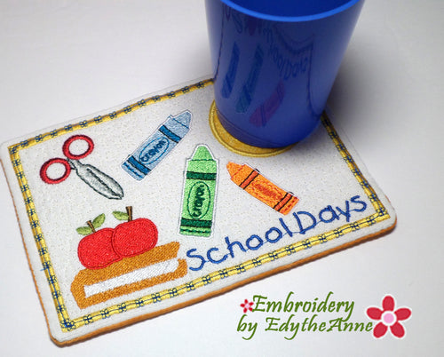 BACK TO SCHOOL SET for the Younger Kids- In The Hoop Machine Embroider ...