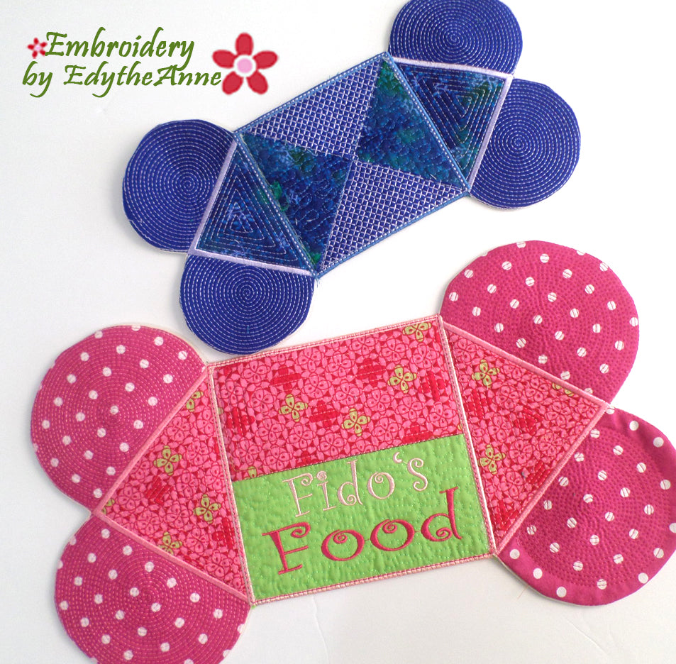 PET'S FOOD MAT In The Hoop Embroidery Designs- Digital Downloads ...