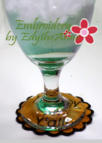 HAPPY FALL COASTER IN THE HOOP MACHINE EMBROIDERY | Embroidery by ...