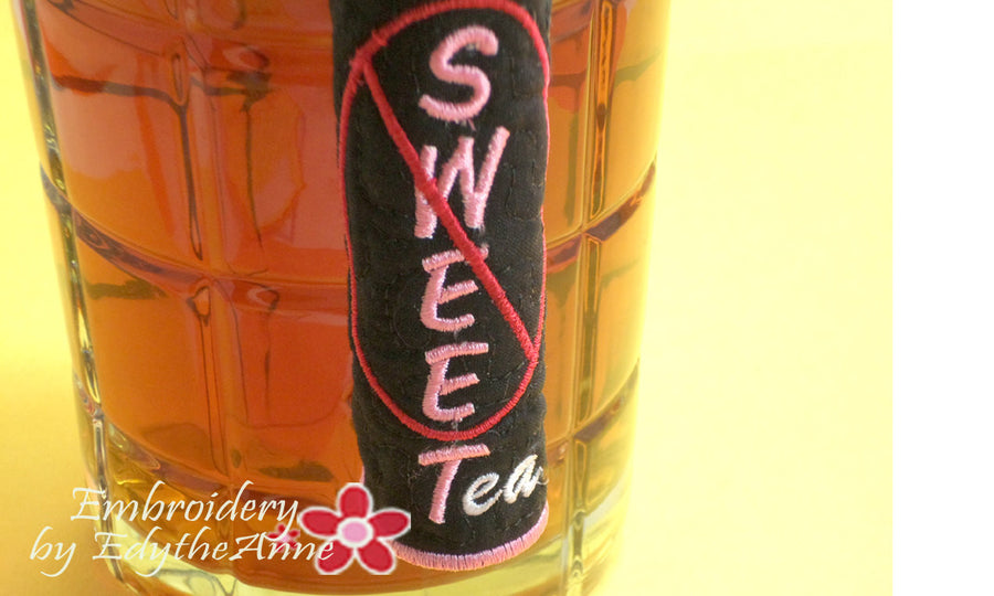 SWEET TEA/UNSWEET TEA HANDLE WRAPS In The Hoop Embroidery Design - DIG ...