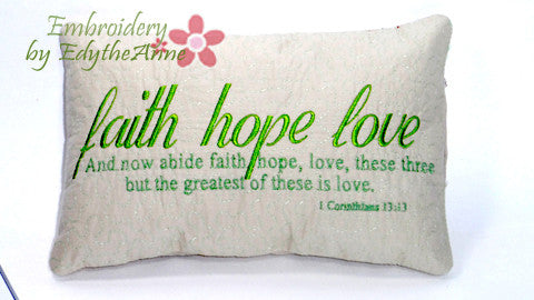 Machine Embroidery Pillow Designs - In The Hoop| Embroidery by EdytheAnne